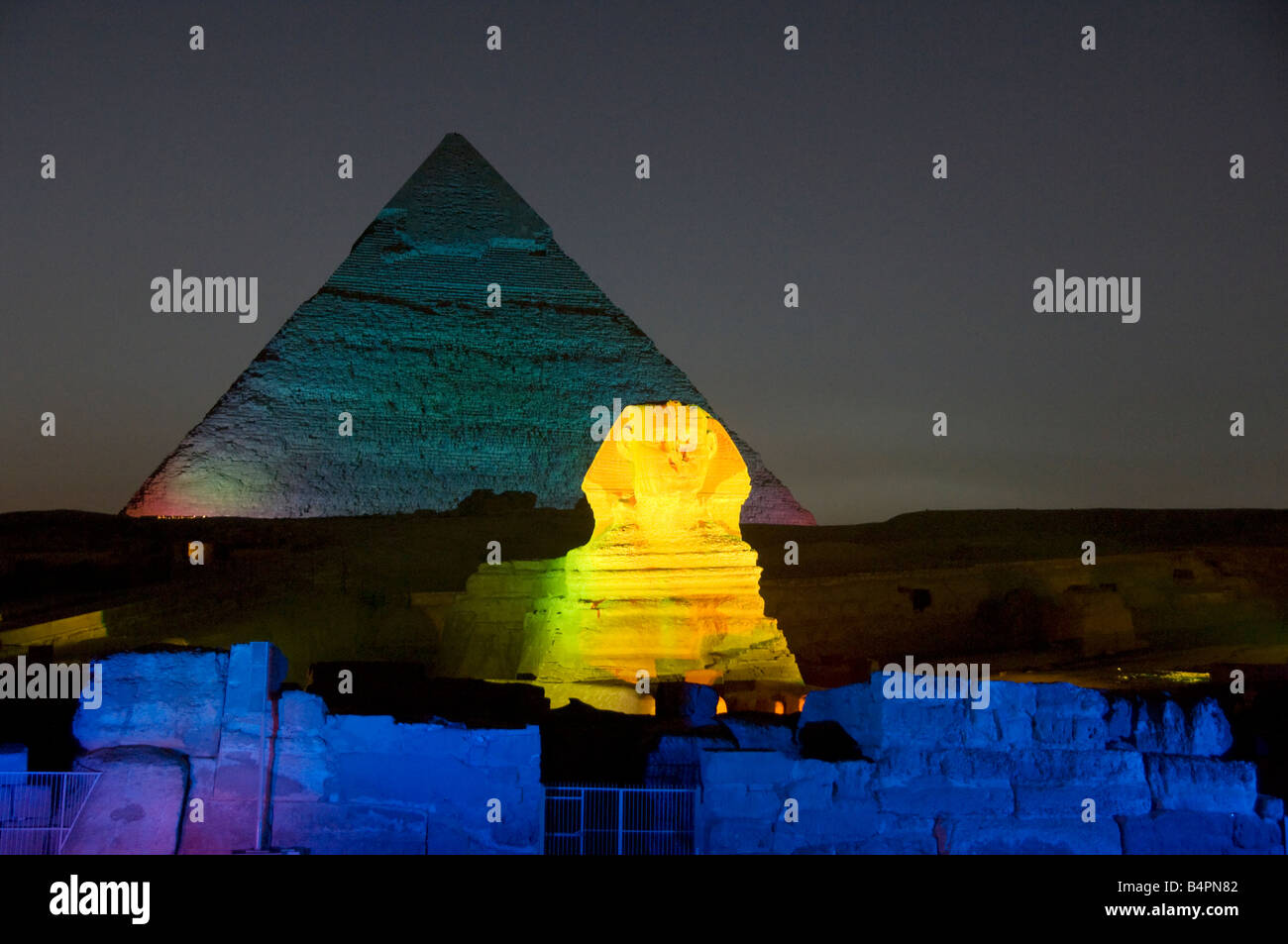 Sound and light show and sphinx hi-res stock photography and images - Alamy