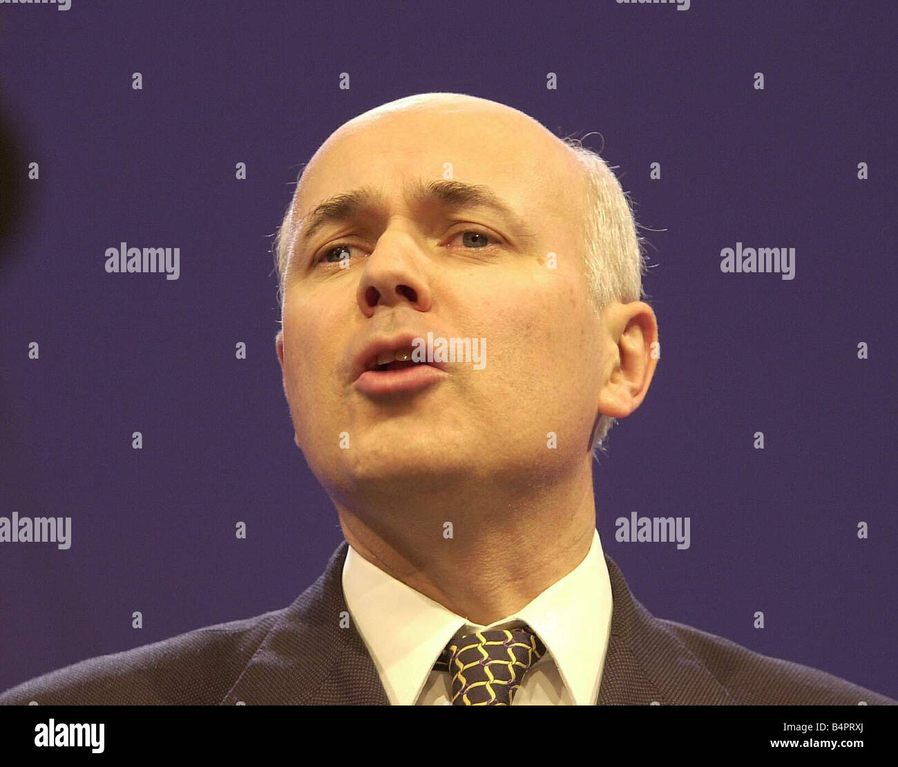 Conservative leader Iain Duncan Smith October 2001 speaking at the ...