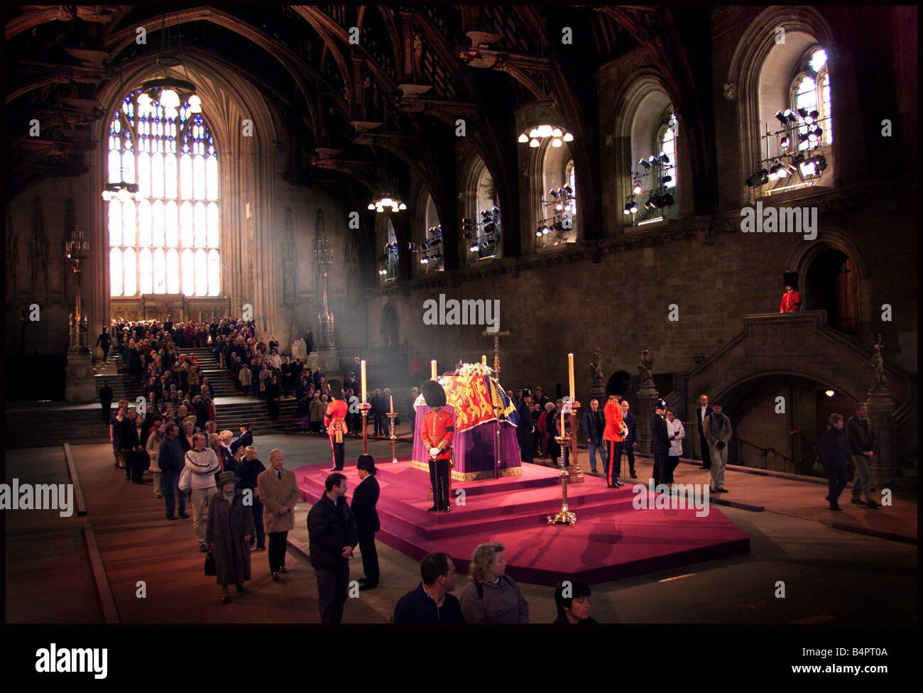 PThe scene inside Westminster Hall today for the Laying in State of the ...