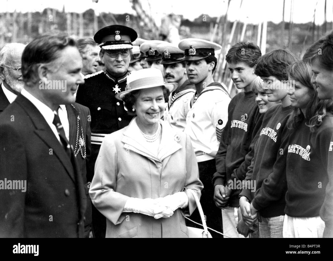 The tall ships visit to the Newcastle 19 July 1986 with her majesty ...