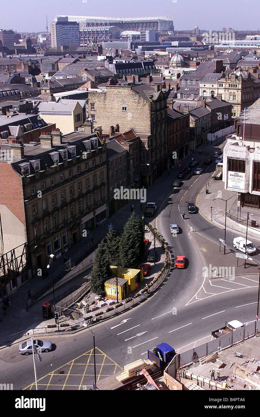 Panoramic views of Newcastle City Centre circa 2005 Stock Photo - Alamy