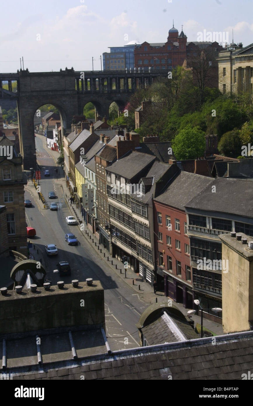 Panoramic views of Newcastle City Centre circa 2005 Stock Photo - Alamy