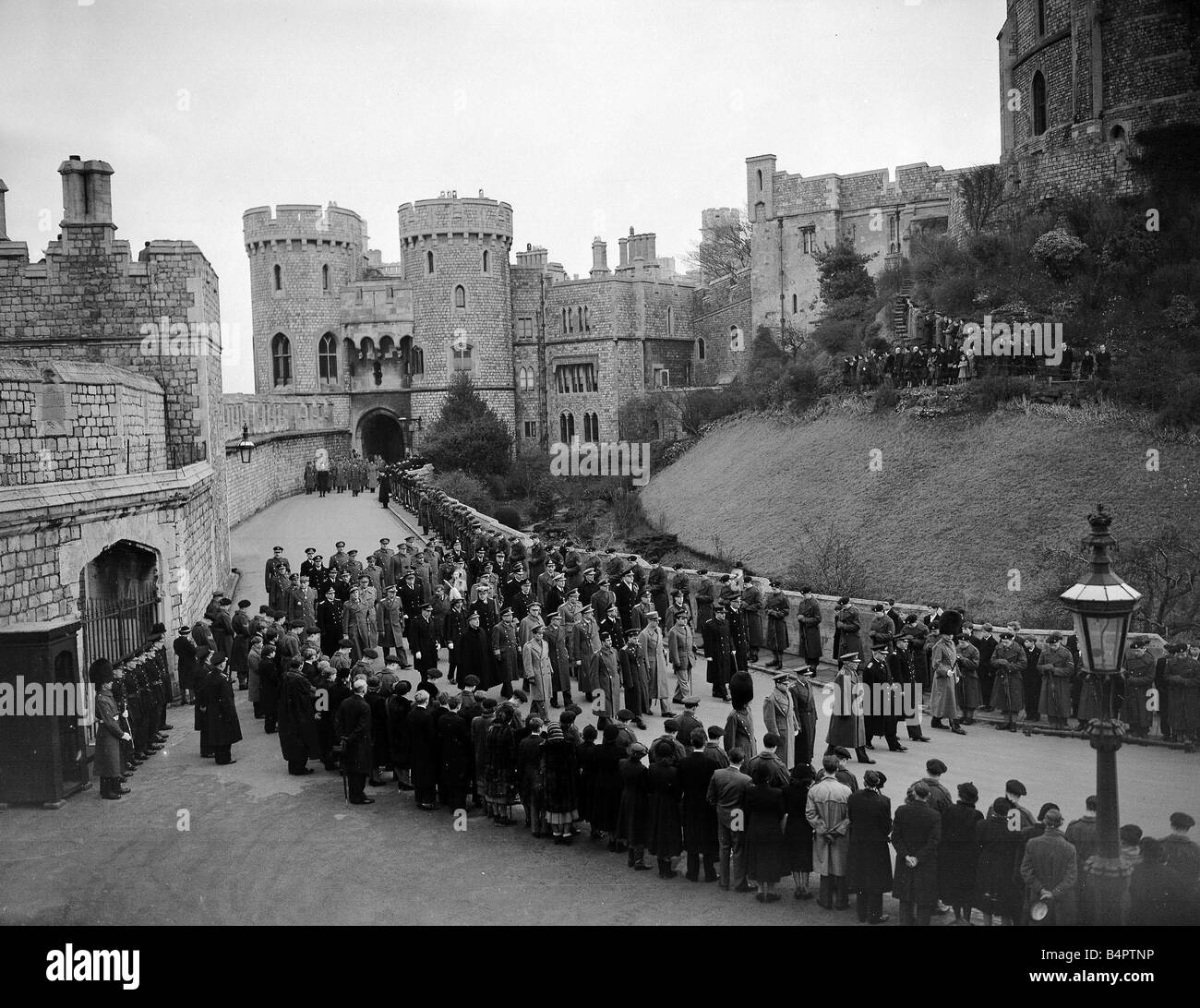 King George VI Death State Funeral Feb 1952 Royal dignitarys Presidents ...