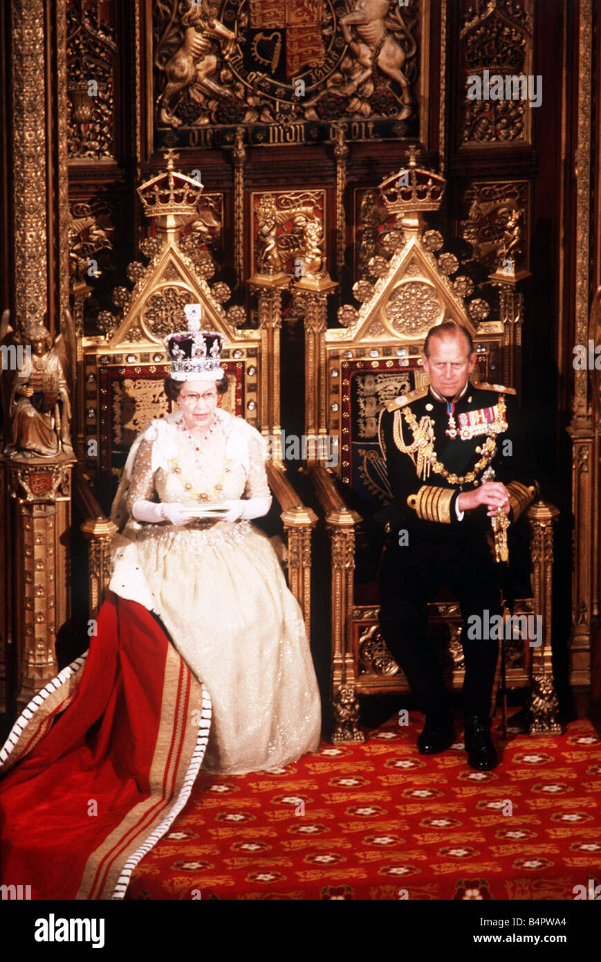The State Opening of Parliament attended by Queen Elizabeth II and the ...