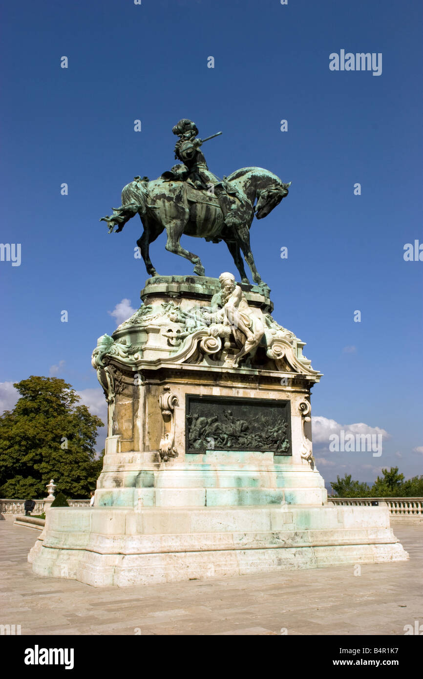 Statues within the castle enclosure of Buda Castle (Budavar) in ...