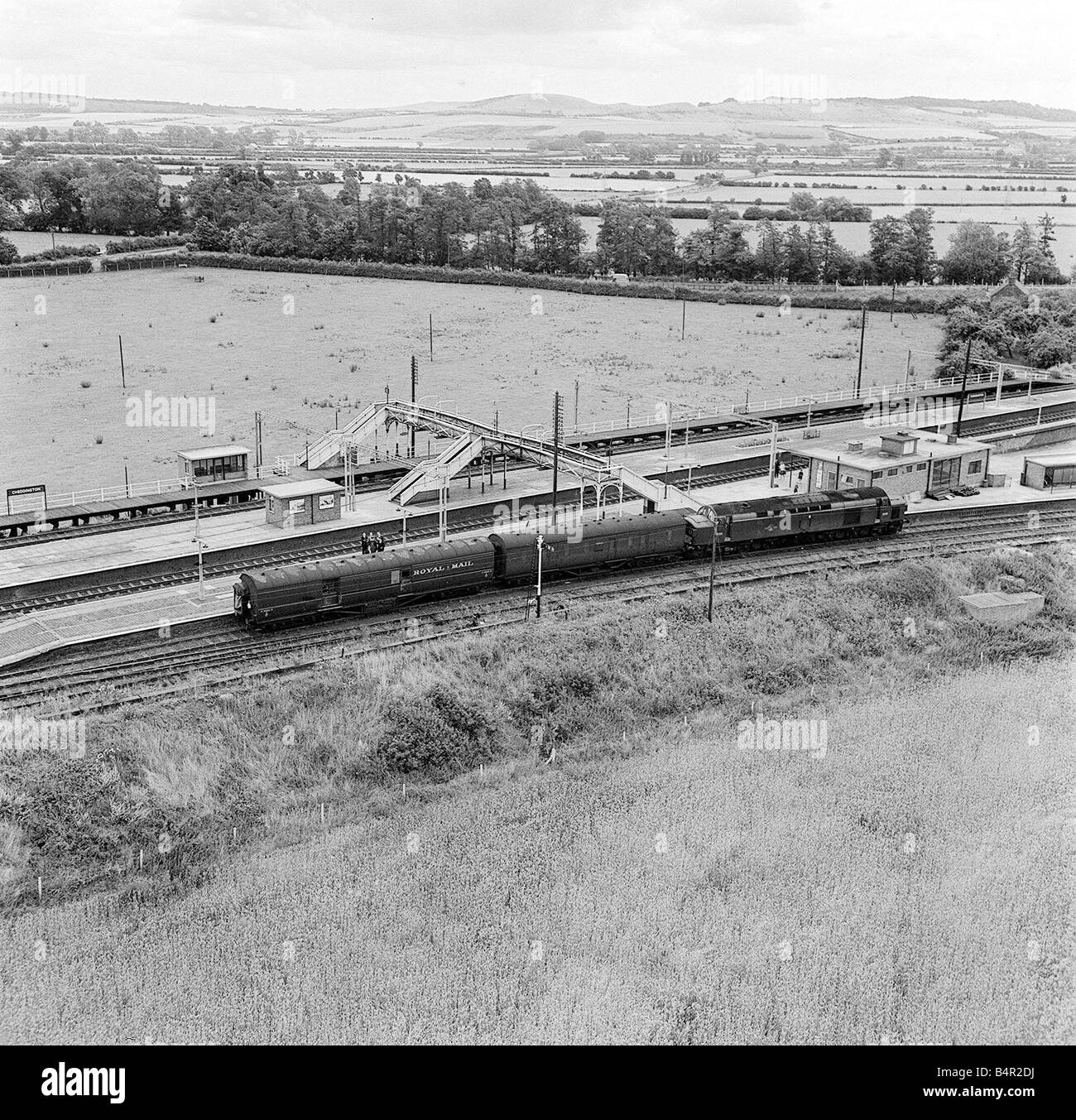 The Great Train Robbery August 1963 Aerial shot of the great train ...