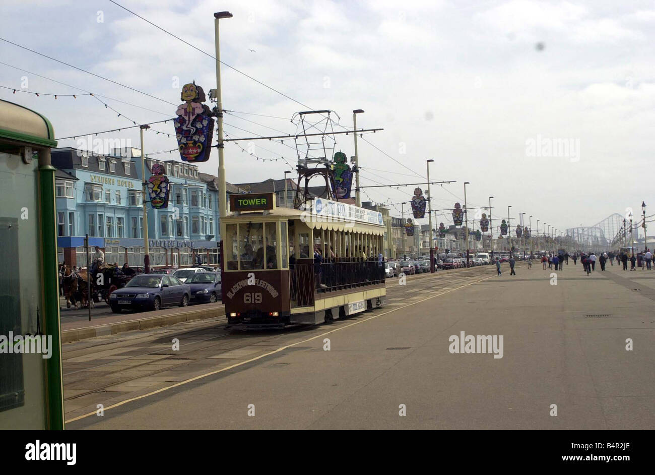 Old vintage blackpool tram hi-res stock photography and images - Alamy