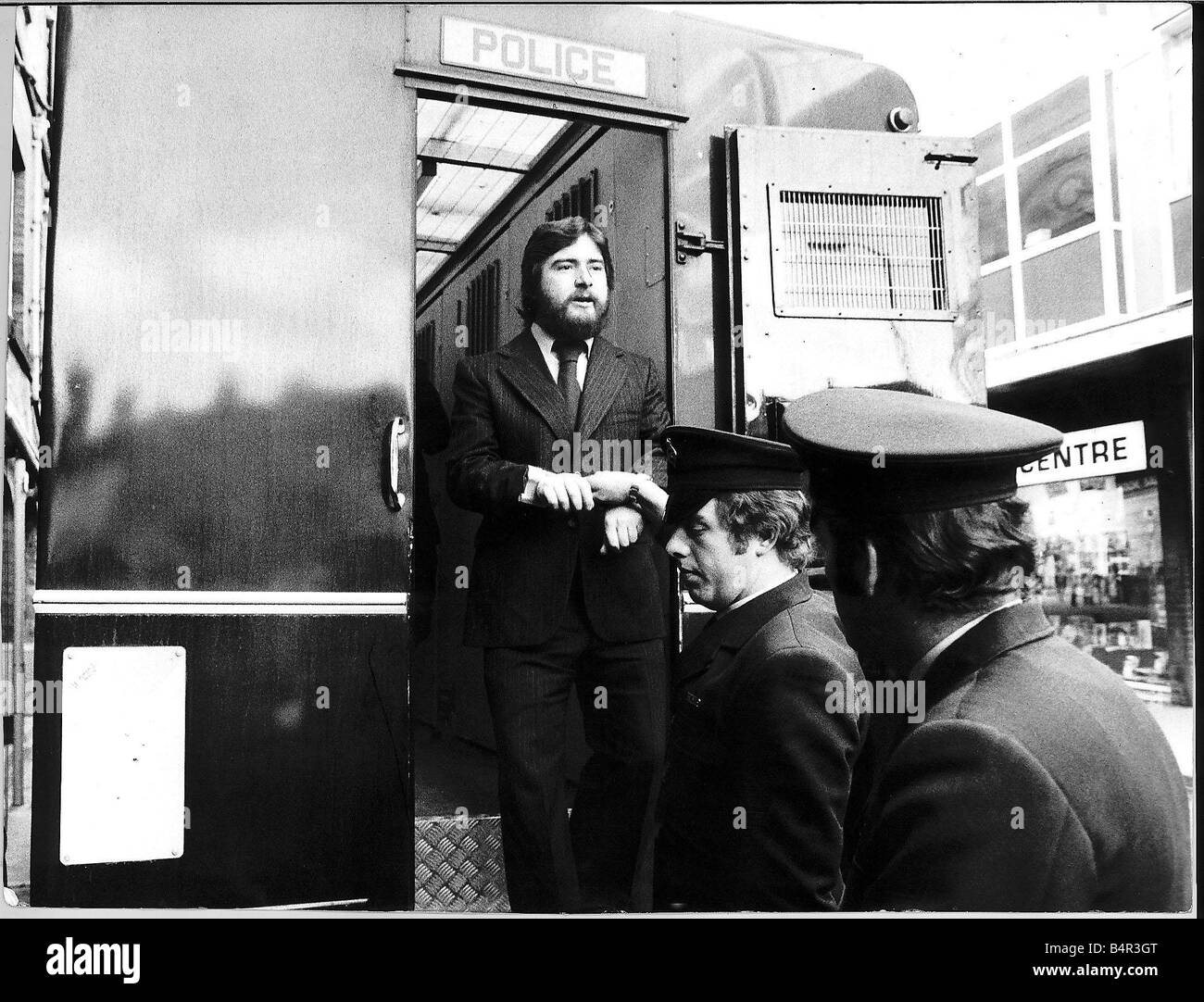 Vincent Hickey leaving Prison Van outside court Stafford Stock Photo ...