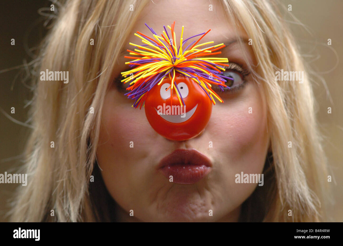 Fearne Cotton unveils Wales Red Nose Day 2005 campaign at Castell Coch ...