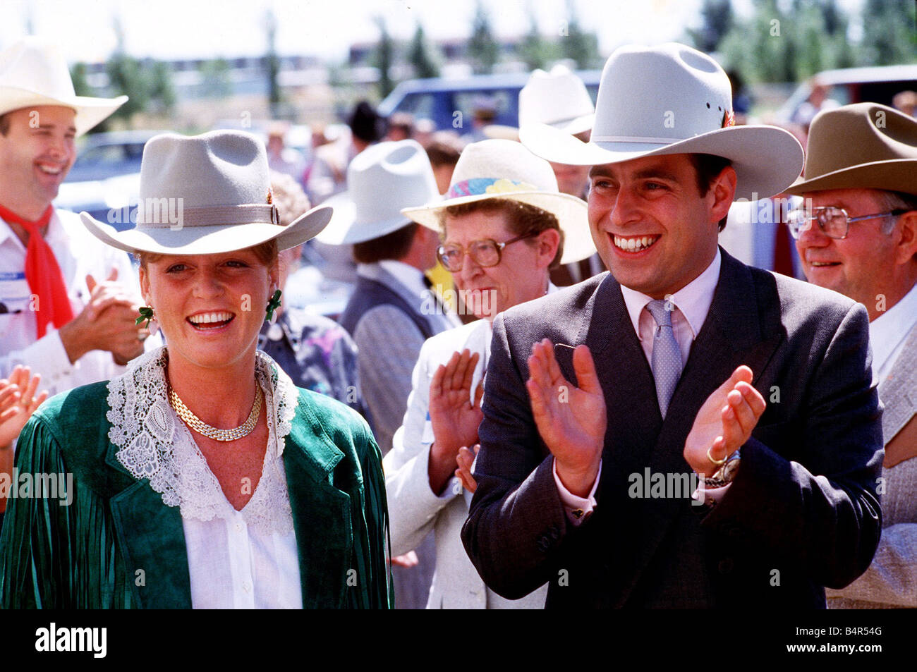 Duke and Duchess of York during their tour of Canada attend the Head ...
