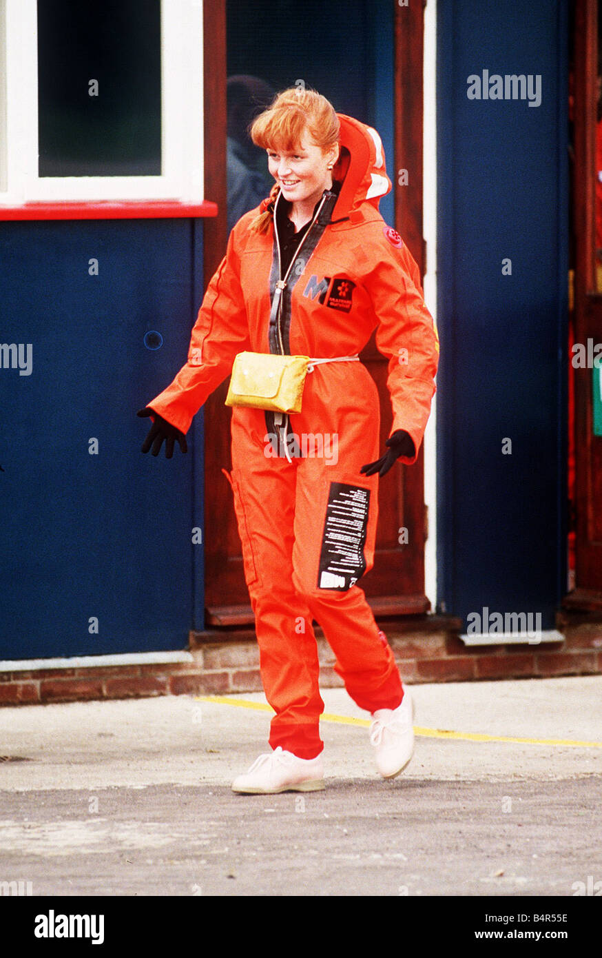 The Duchess of York visits the Leman Alpha oil rig Stock Photo - Alamy