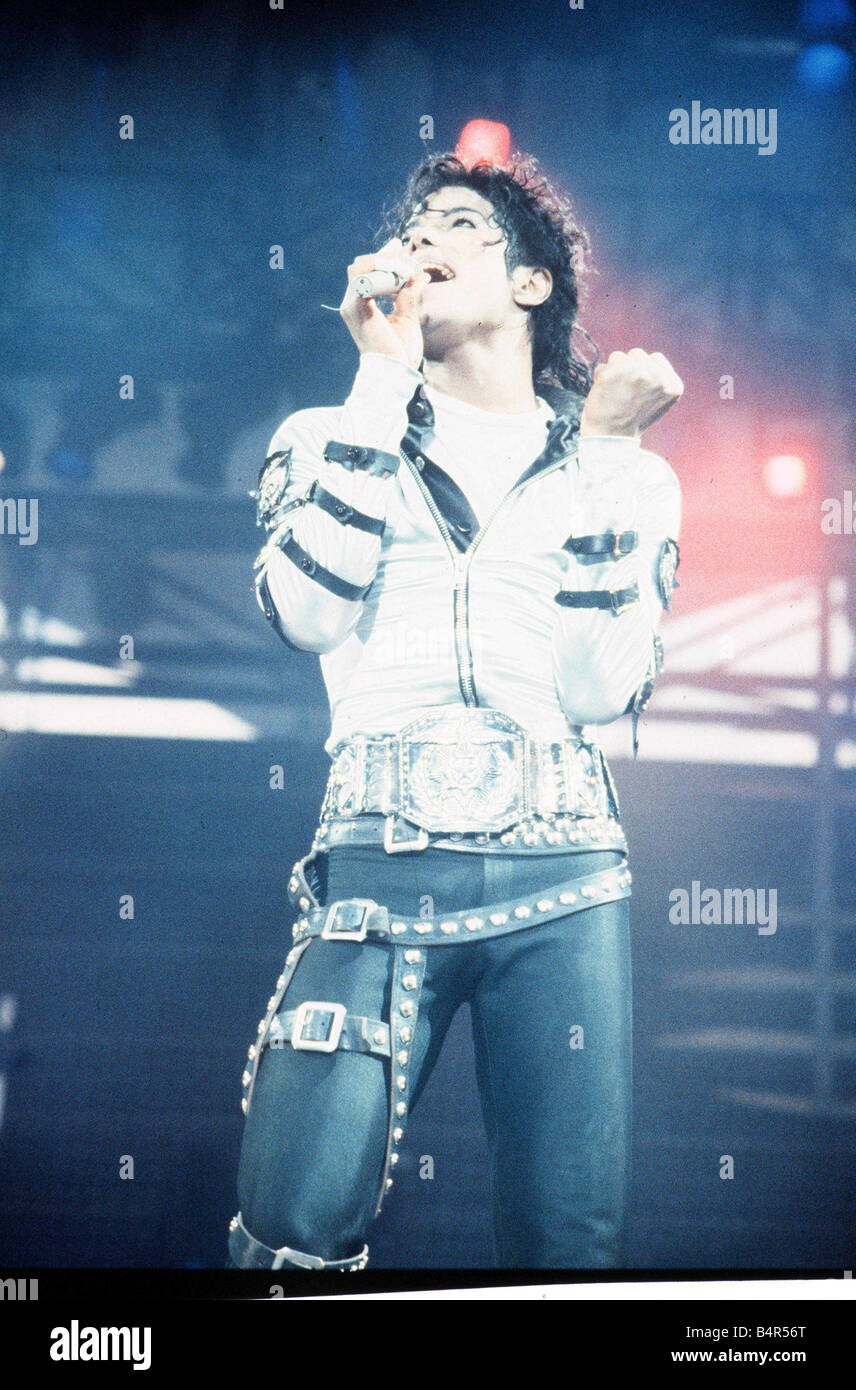 Michael Jackson In concert at Cardiff Arms Park 26th July 1988 Stock ...
