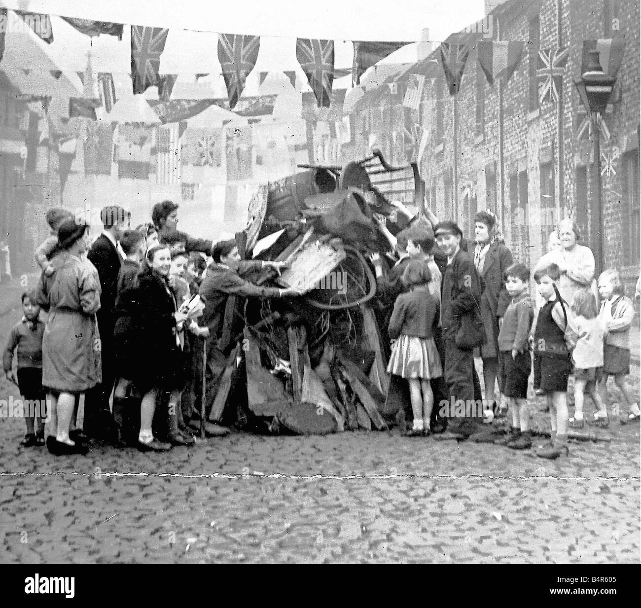 World War two victory celebrations Stock Photo - Alamy