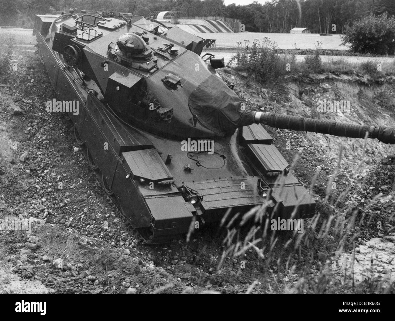 Britains latest tank The Chieftan seen here being put through its paces ...