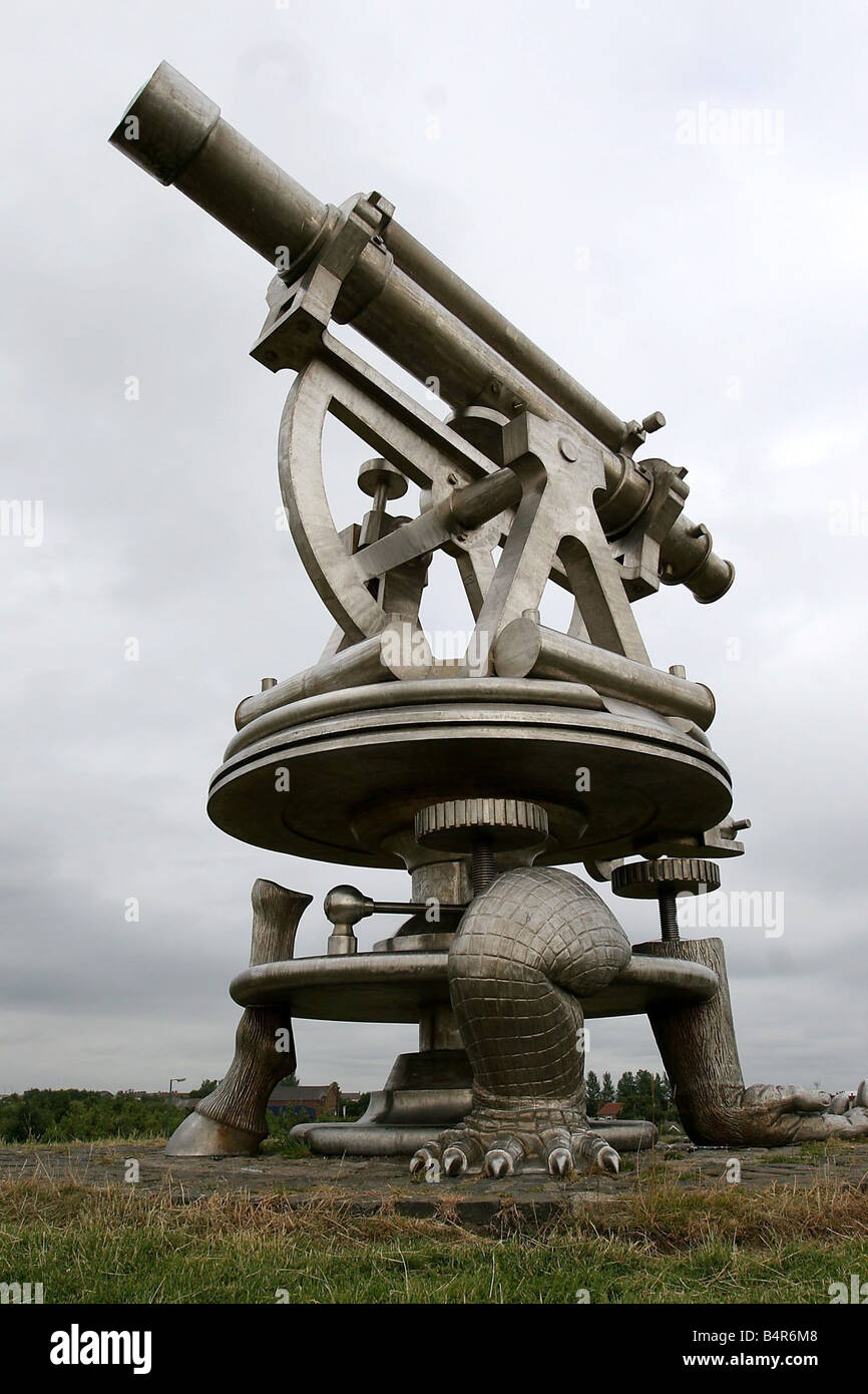 These are telescopes made from steel from the old steel works in Stock ...