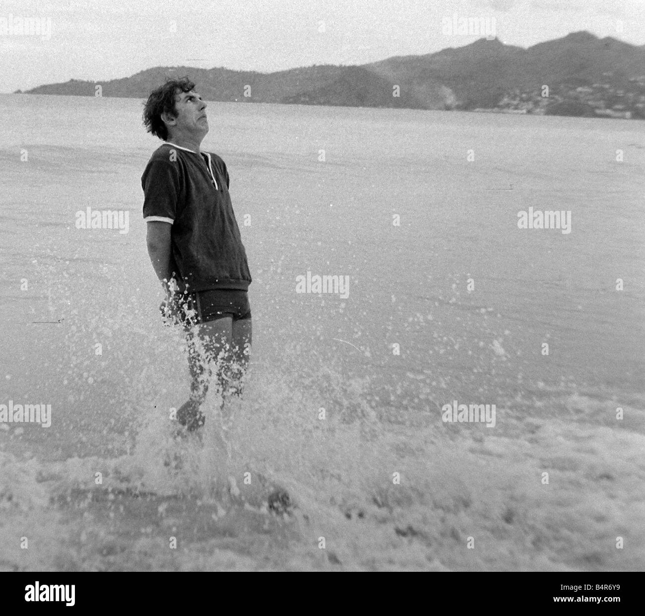 Comedian actor and publisher Peter Cook during a holiday in Grenada ...