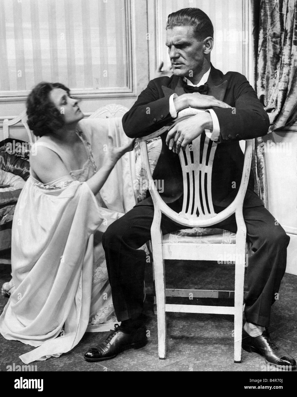 Actor Will Hay seen here on stage with Lila Dolores in the play Speak ...