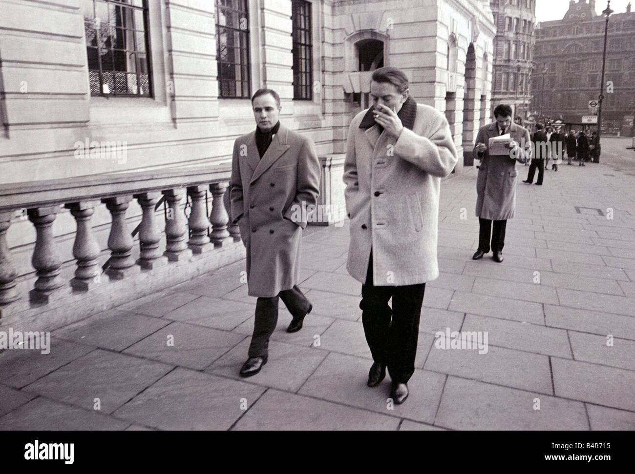 Actor Marlon Brando and Kenneth Tynan drama critic and literary manager ...