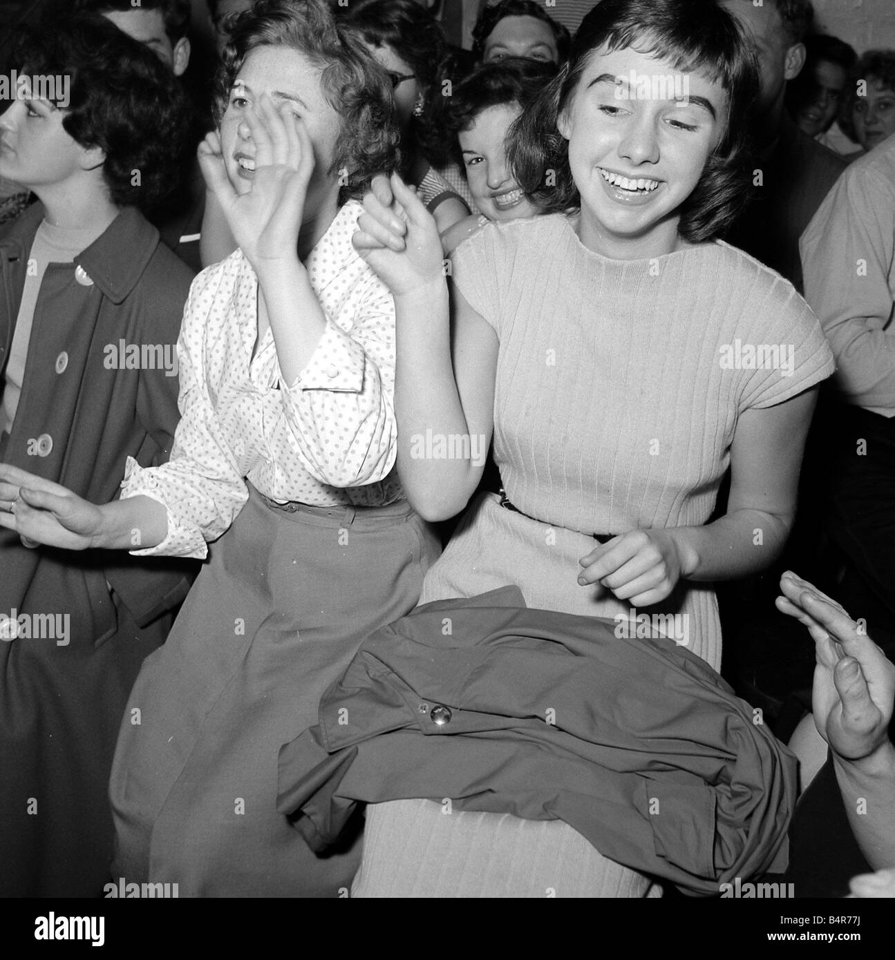 1950s jiving Black and White Stock Photos & Images - Alamy