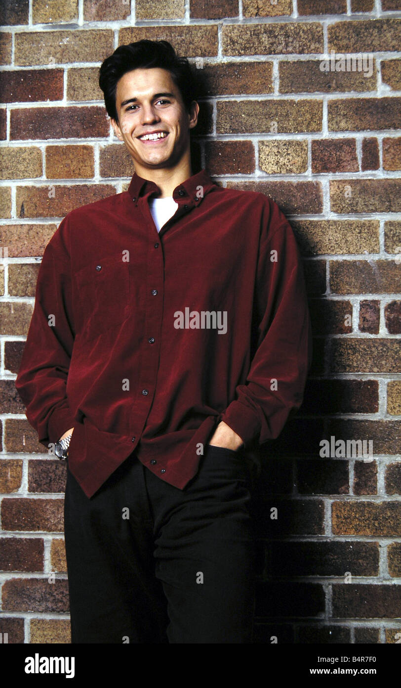 Actor Jeremy Edwards during a Hollyoaks photo shoot December 2001 Stock ...