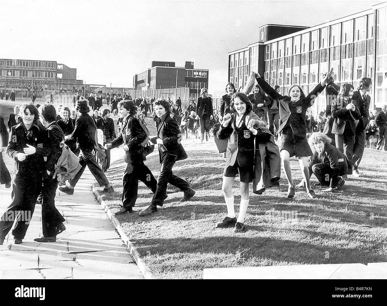 Happy children school uniform protest education 1970s hi-res stock ...