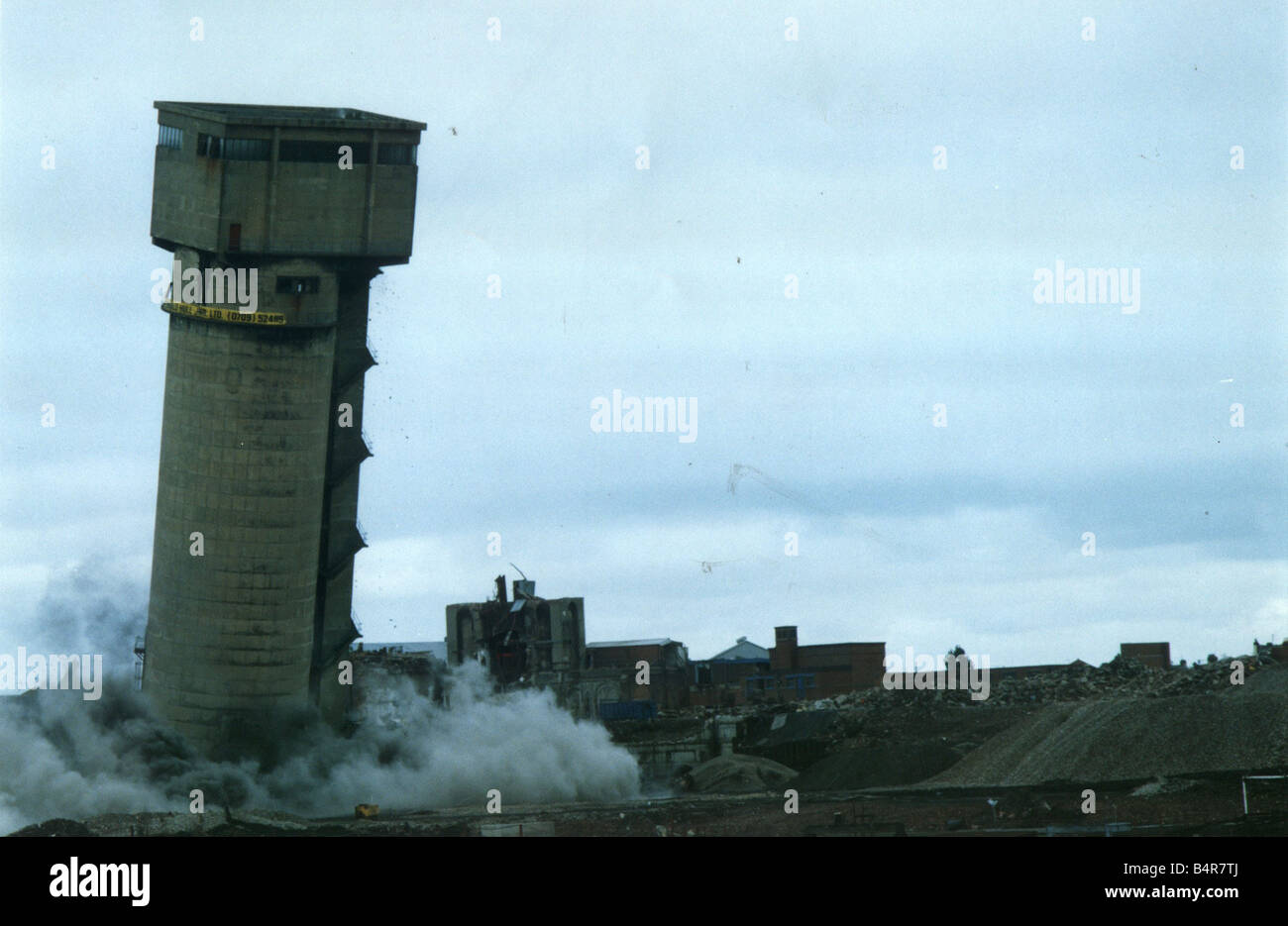 The demolition of Wearmouth Colliery in October 1994 Stock Photo - Alamy