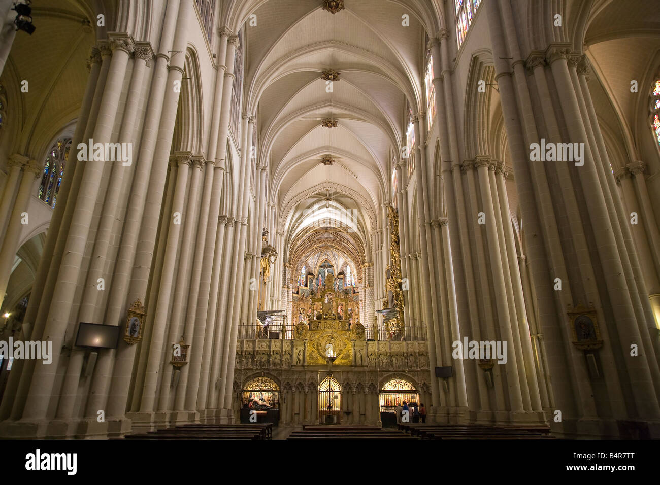 Toledo Cathedral, Spain- interior 3 Stock Photo - Alamy