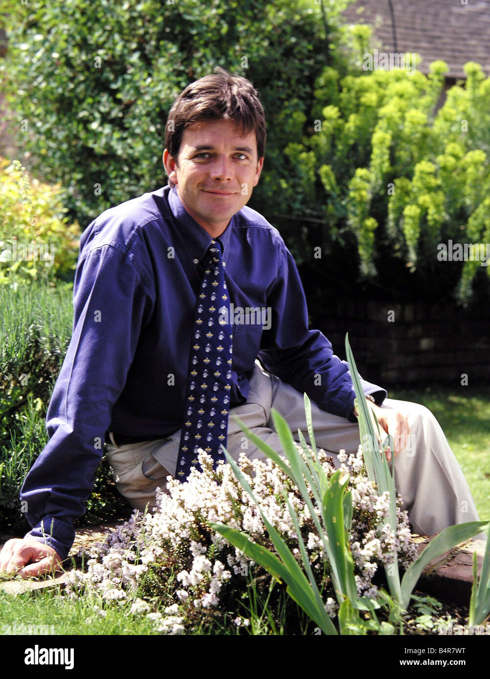 Radio presenter for the BBC Mark Porter Circa August 2001 Stock Photo ...