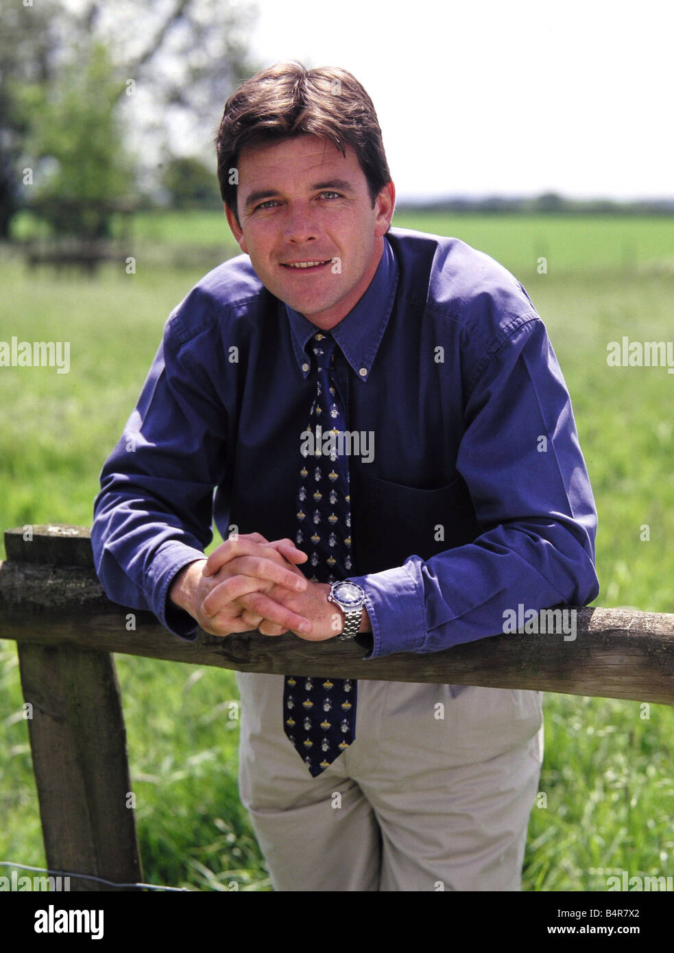 Radio presenter for the BBC Mark Porter Circa August 2001 Stock Photo ...