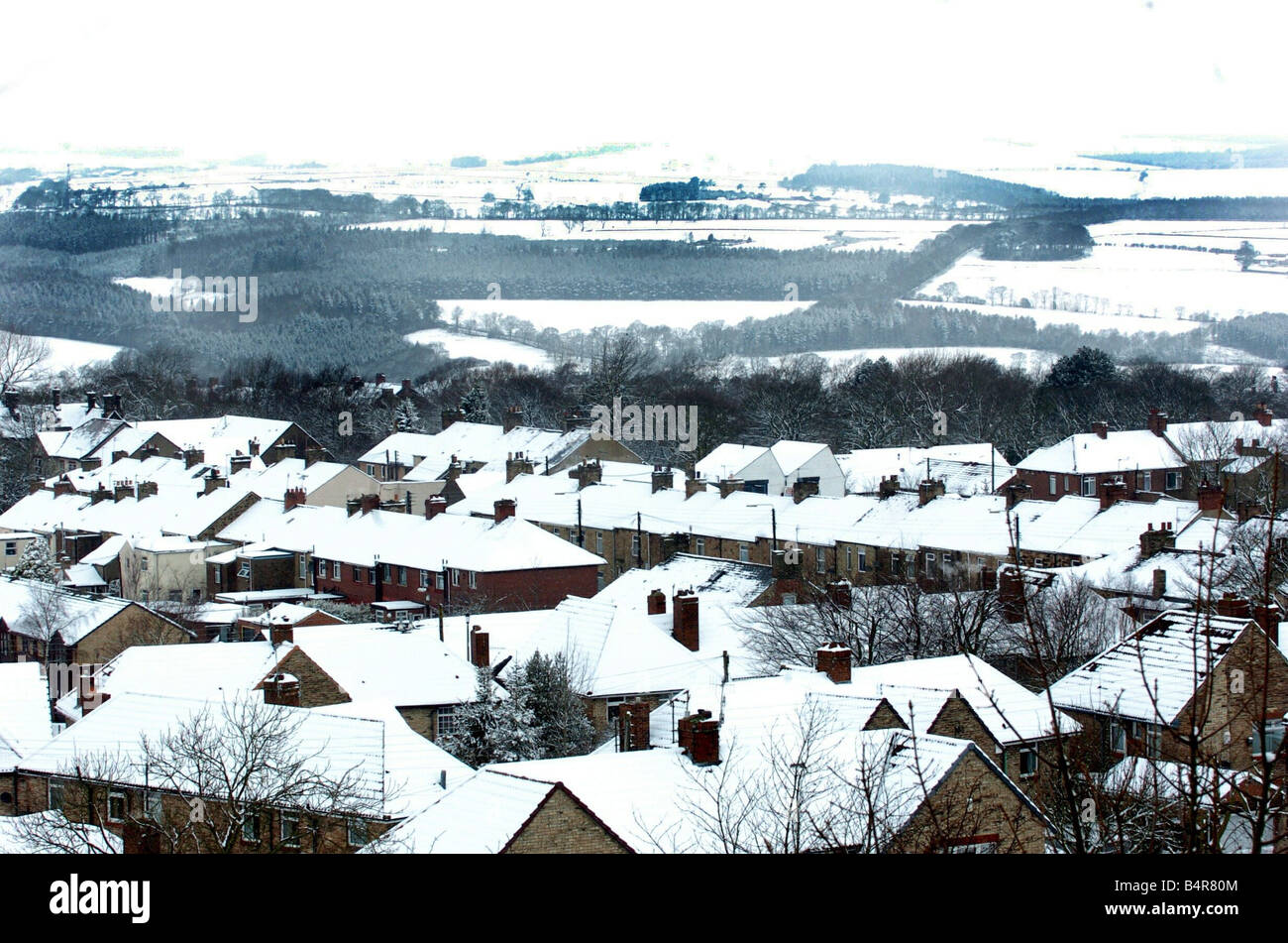 Winter Weather Snow scenes February 2005 Snow covered roof tops at ...