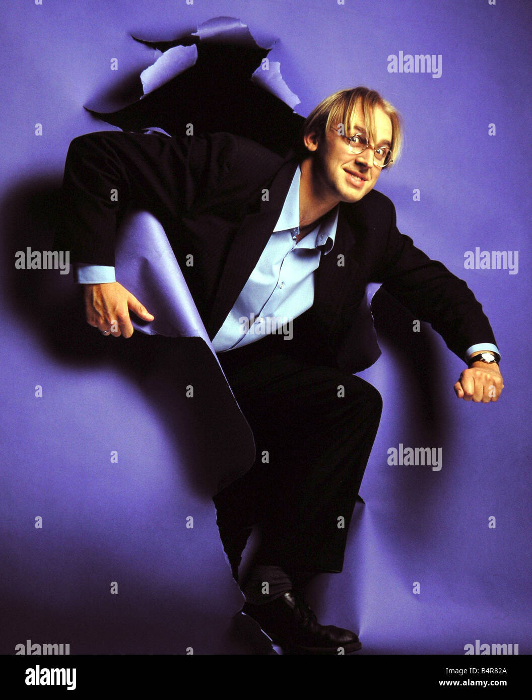 Comedian Tim Vine December 2001 Stock Photo - Alamy