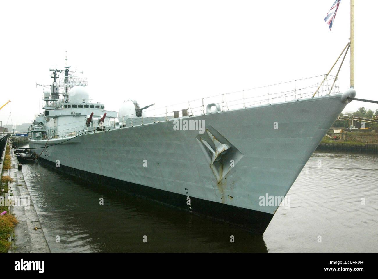 HMS York a type 42 destroyer which is docked on the Tyne 19 07 02 Stock ...