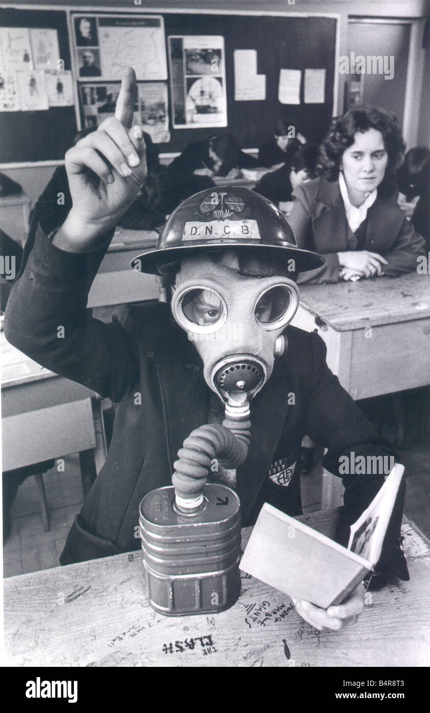 Gasmask school hi-res stock photography and images - Alamy