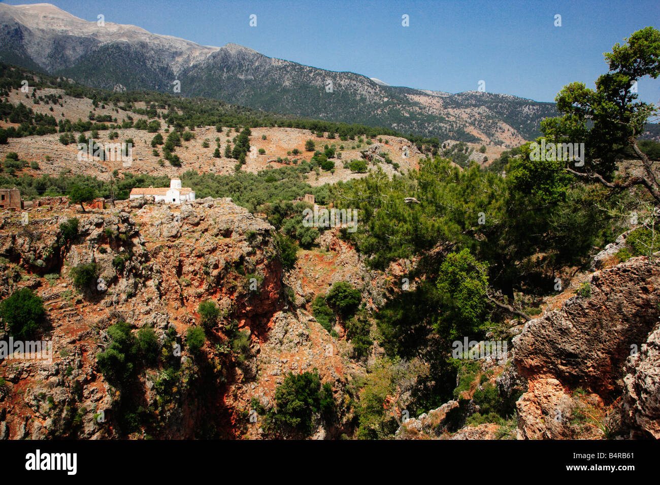 The 14th century church of Michael the Archangel Aradena Gorge South ...