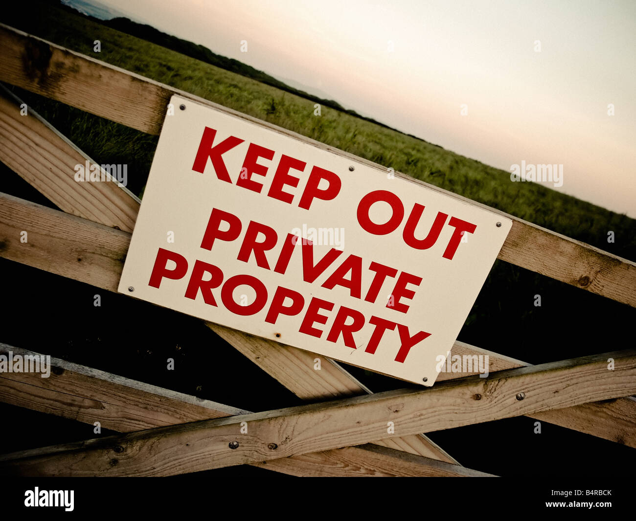 Keep Out sign Stock Photo - Alamy