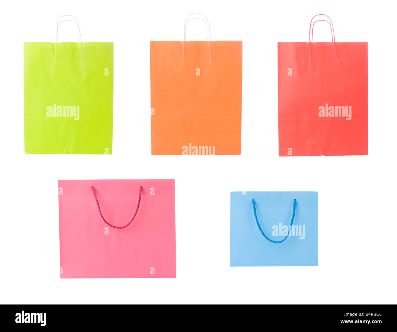Set of various shopping bags isolated on white Stock Photo - Alamy