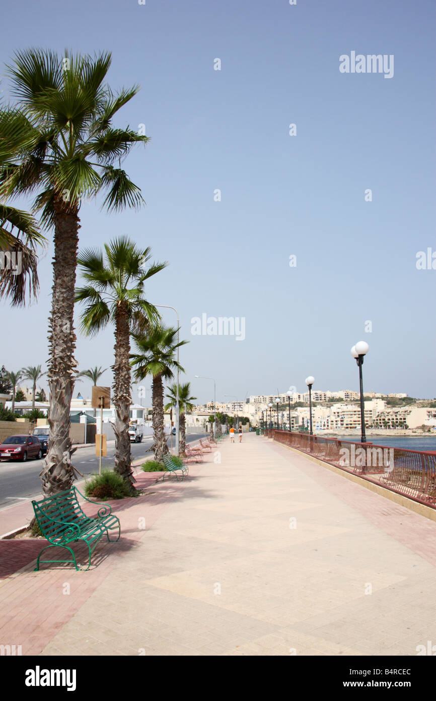The Promenade in Marsaskala, Malta Stock Photo - Alamy
