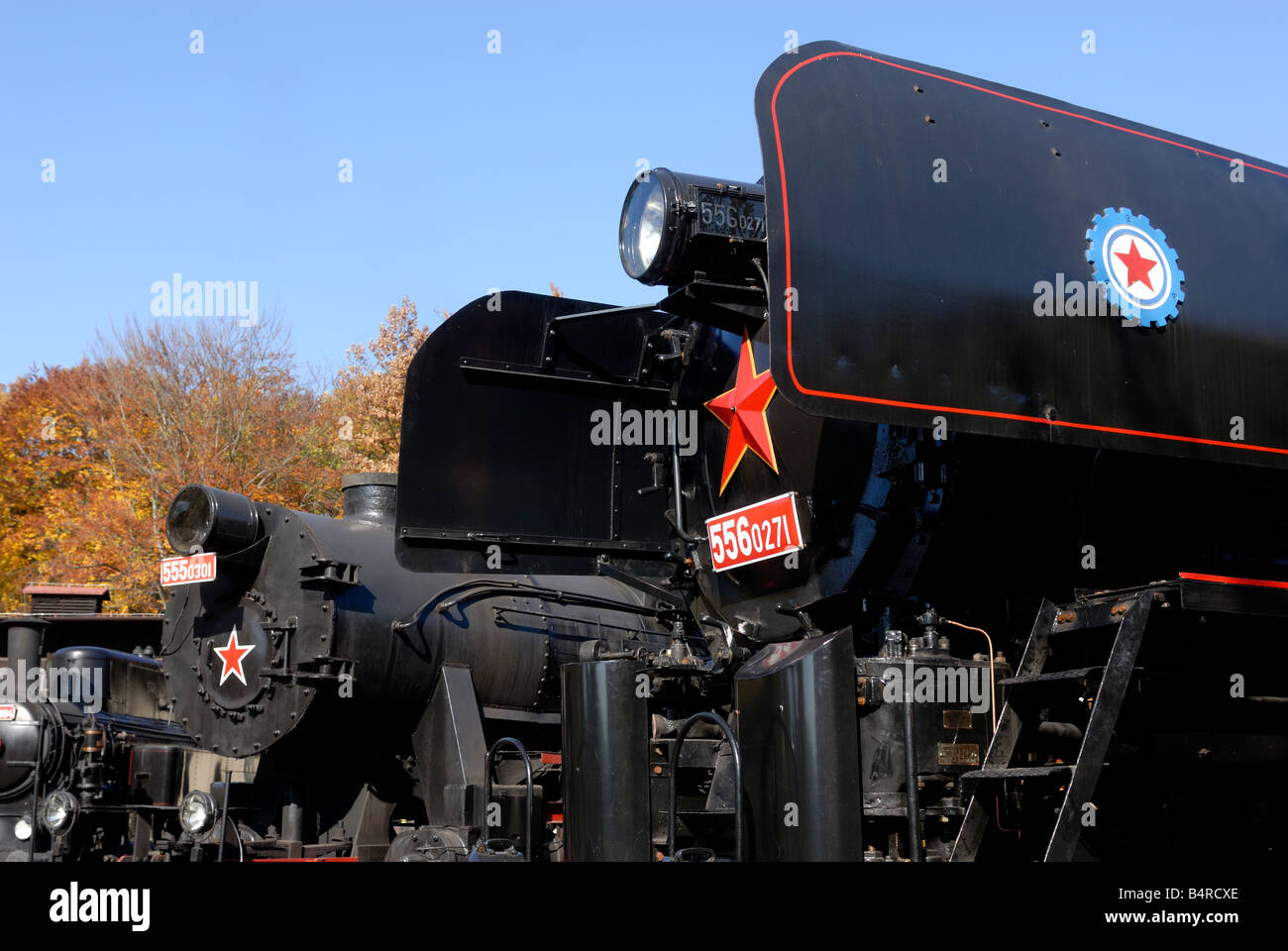 Steam locomotive engine soviet star hi-res stock photography and images ...