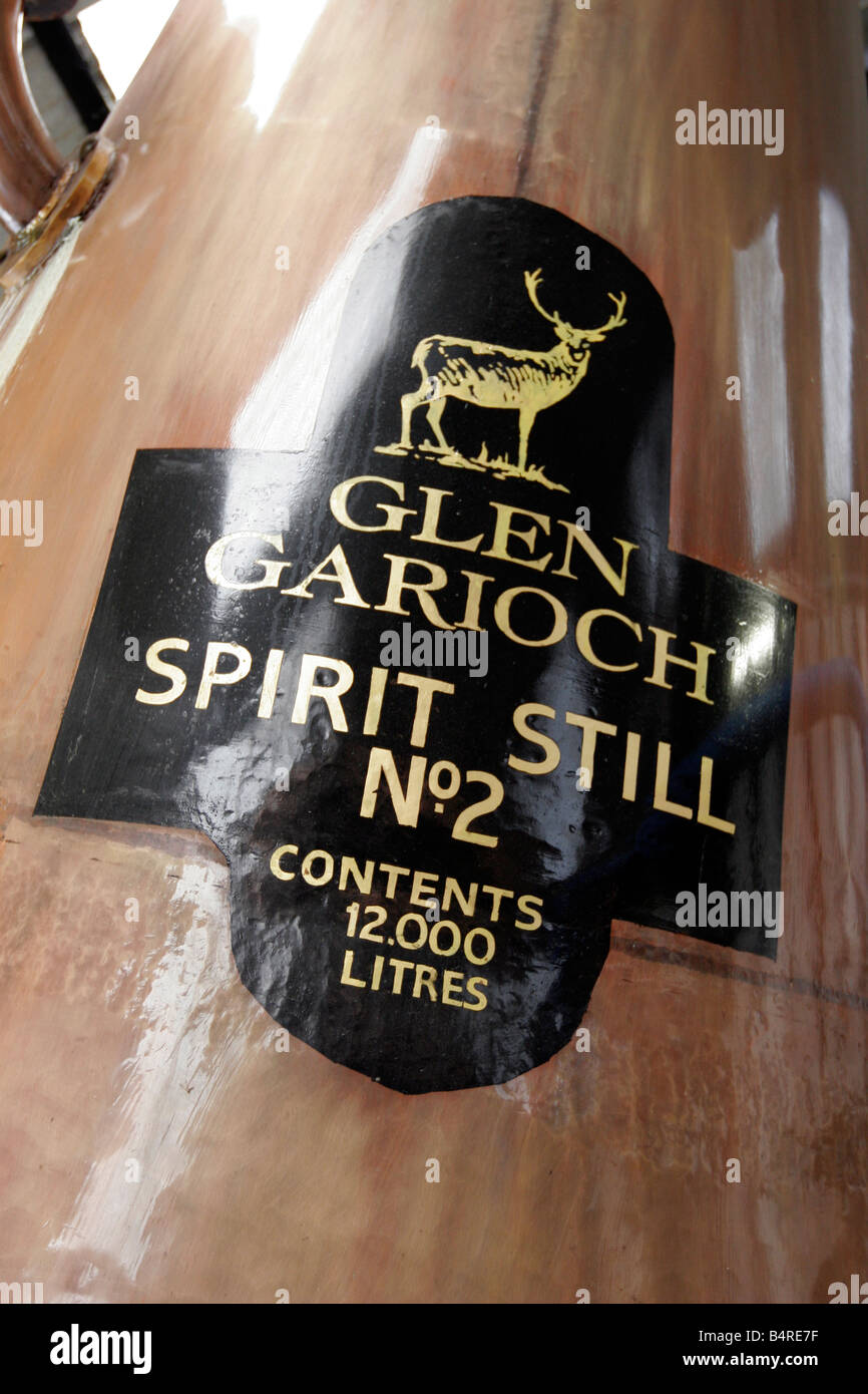 Distillation Still at the Glen Garioch Scotch Whisky Distillery in Old ...