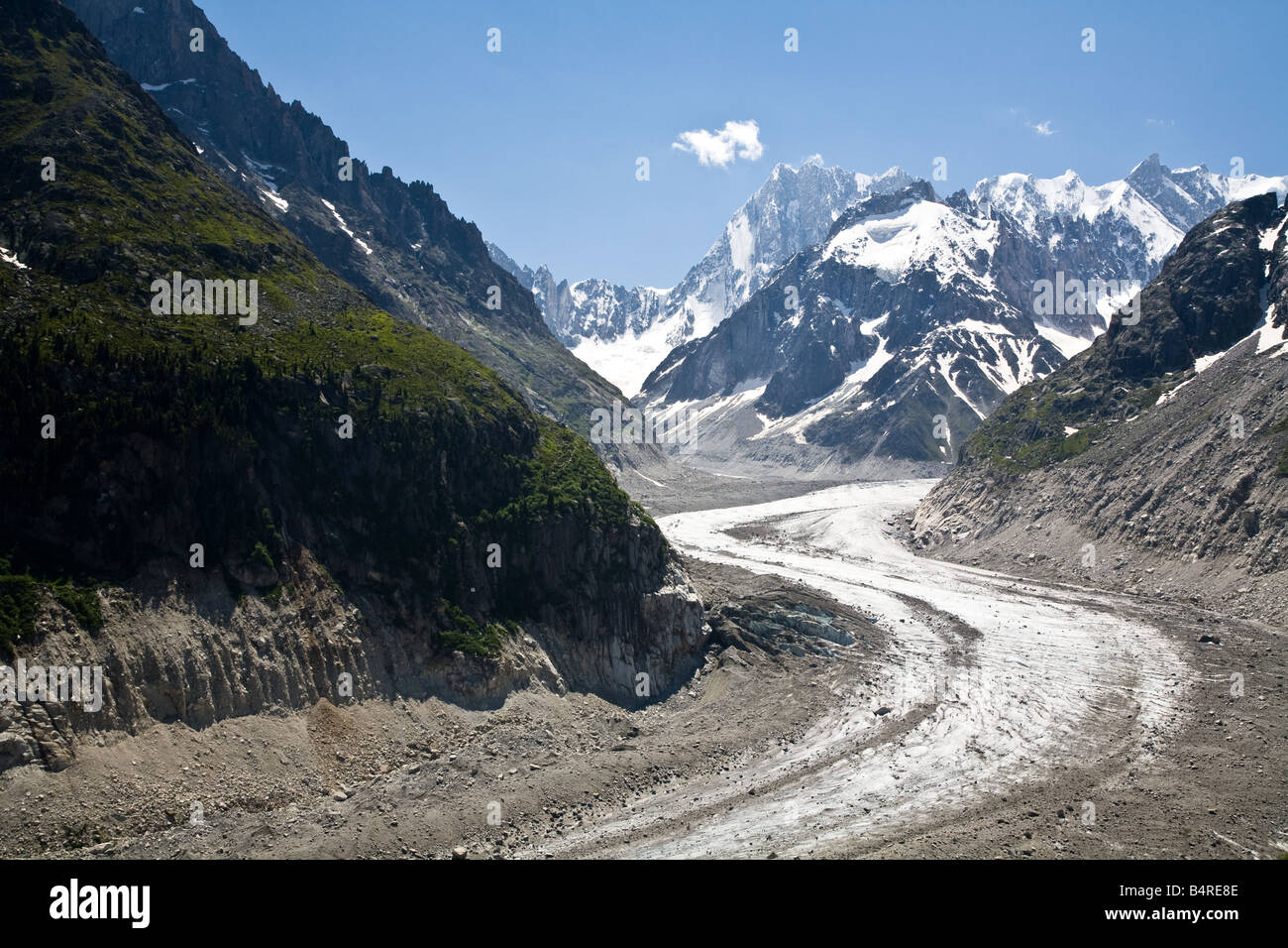 Vallee Blanche, Chamonix, France Stock Photo - Alamy
