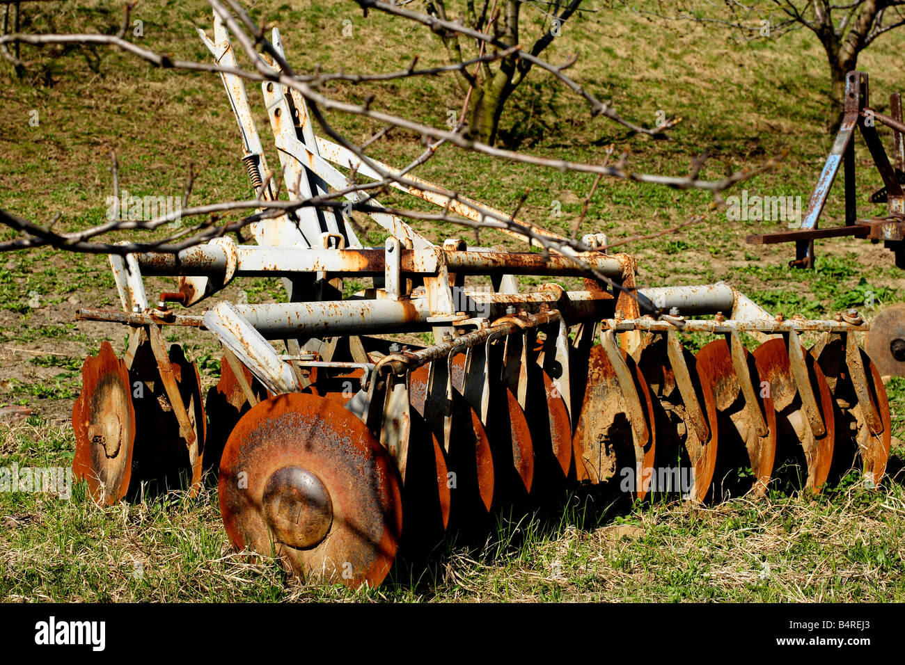 old plough in field Stock Photo - Alamy old plough in field Stock Photo - Alamy