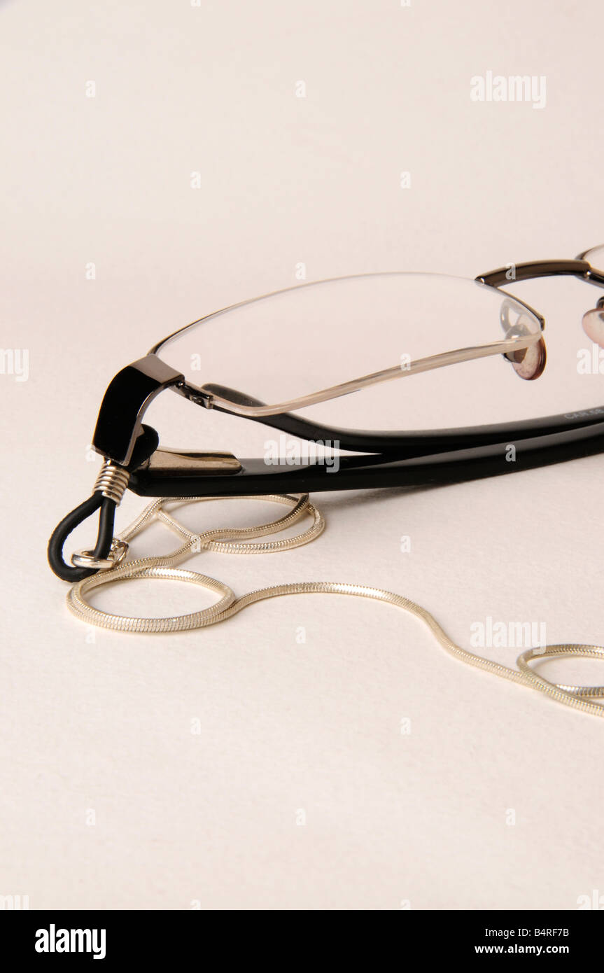 spectacles on white background close up Stock Photo - Alamy