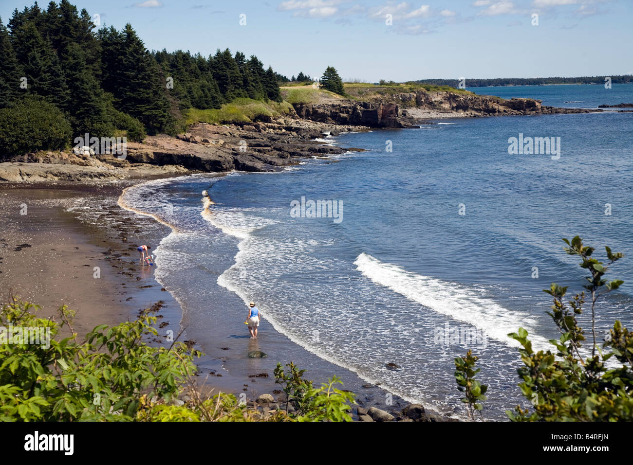 Grand Manan Island in the Bay of Fundy is a small island of the coast of New Brunswick on Canada ...