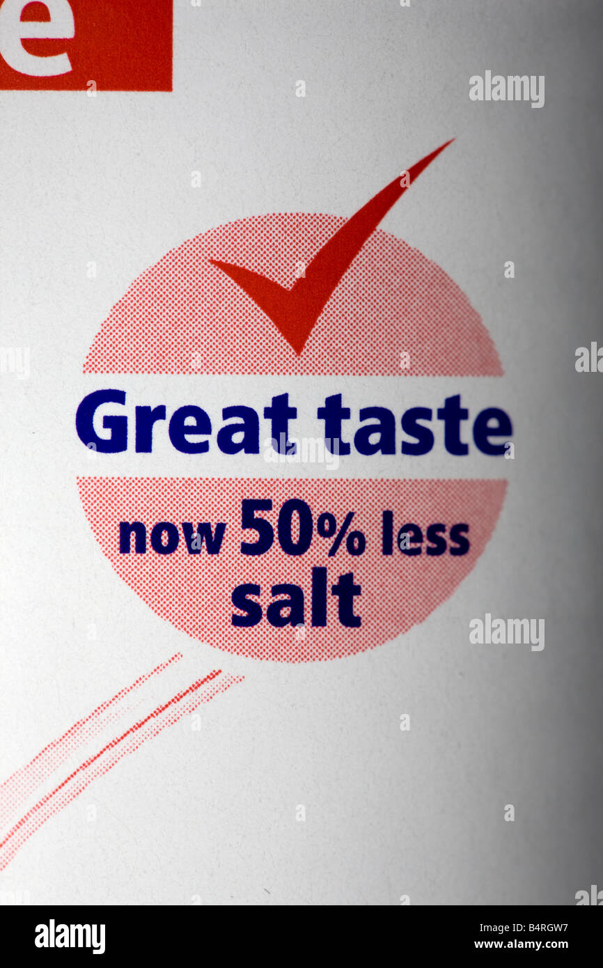 Ingredient Label on tin of Food Stock Photo - Alamy