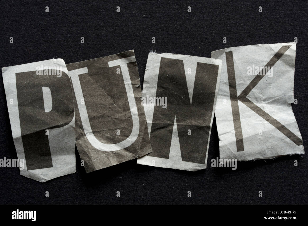 Punk Newspaper Cuttings Stock Photo - Alamy