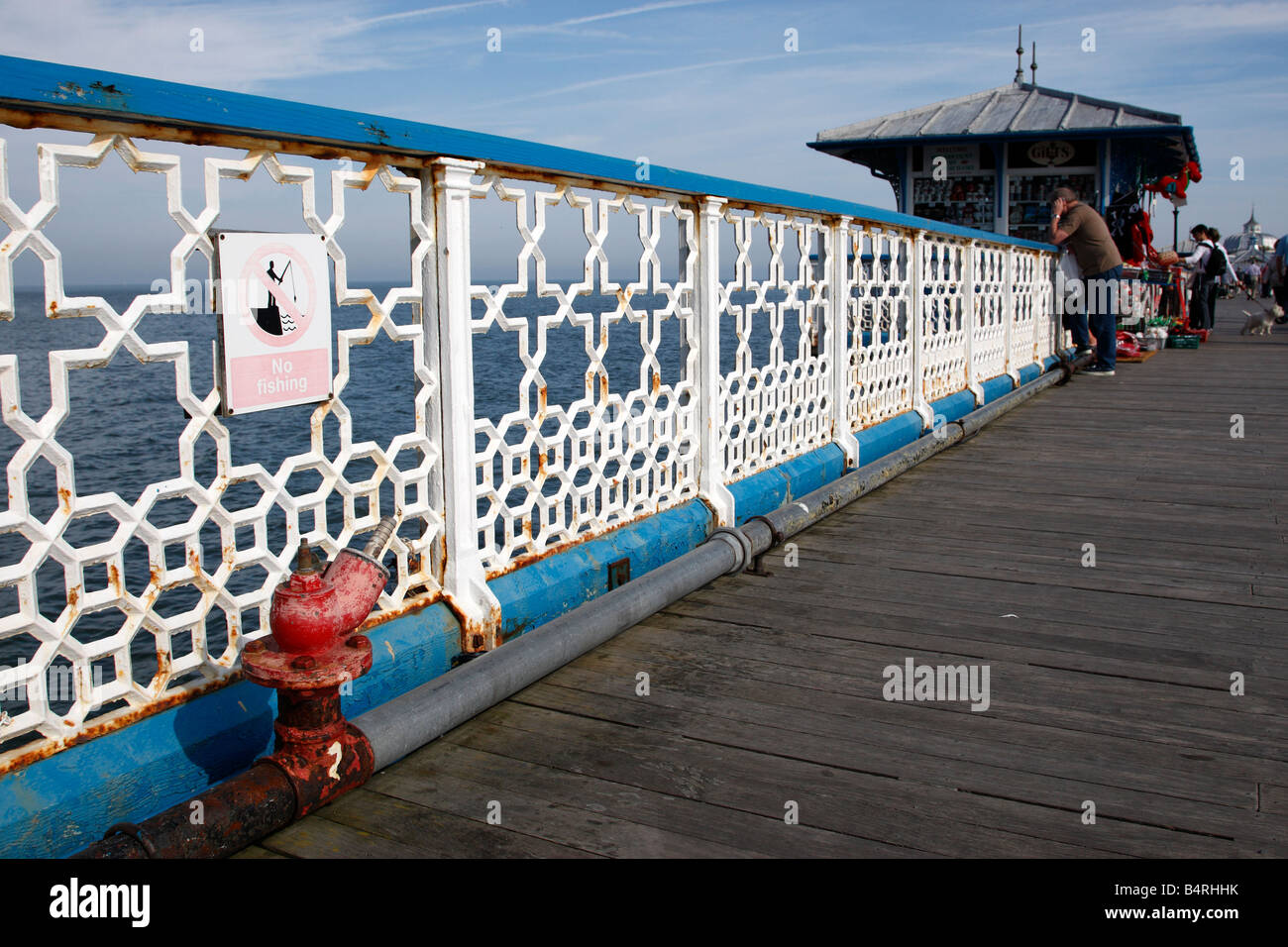 fire hydrant on llandudno pier built in 1878 a grade 2 listed building ...