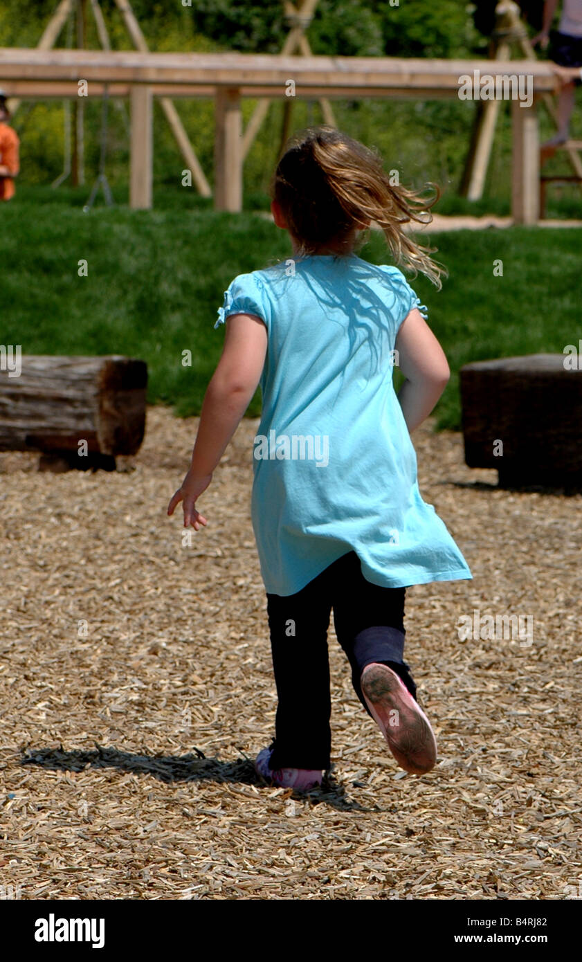 Little Girl Running Away