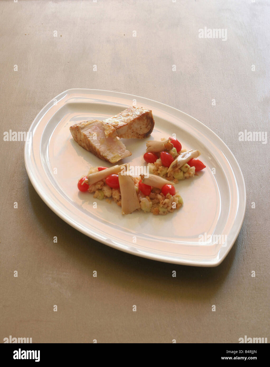 Grilled Ricciola fish, Italy Stock Photo - Alamy