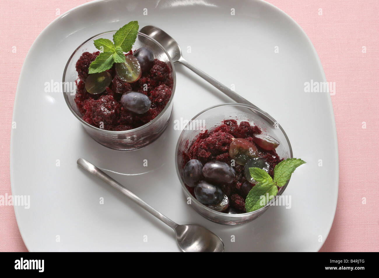 Black grapes water-ice, Italy Stock Photo - Alamy