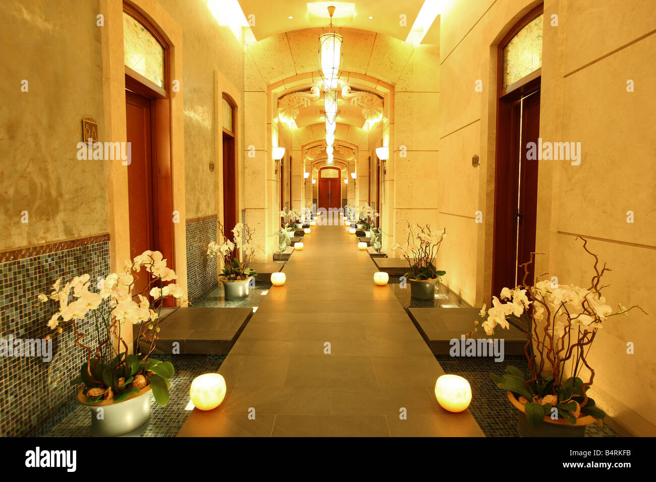 Spa area in the Atlantis Hotel, The Palm, Dubai, United Arab Emirates ...